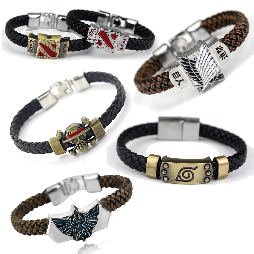 Anime-One-Piece-Naruto-Attack-On-Titan-Bracelet-Vintage-Handmade ...