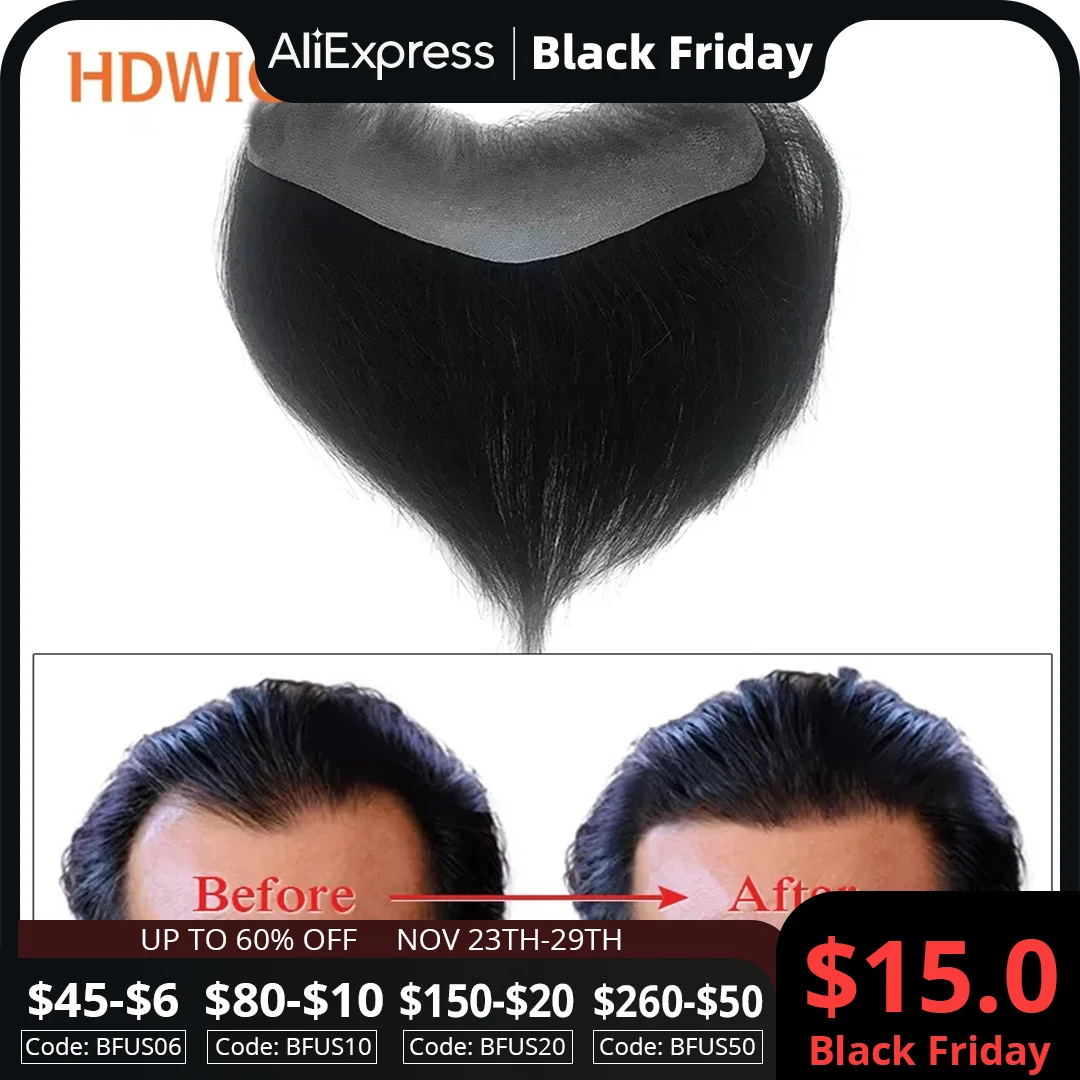 Perruque-toupet-lisse-pour-homme-postiche-100-cheveux-humains-Remy-peau ...