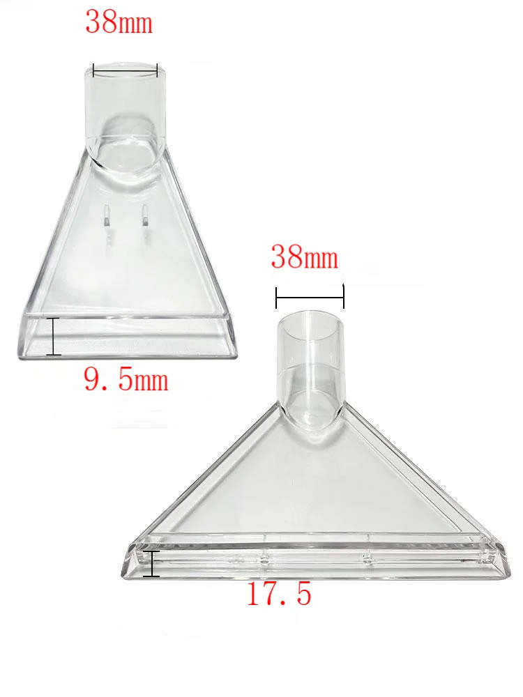 38mm Vacuum Cleaner Extraction Nozzle Spin Brush Head Clear Swivel ...