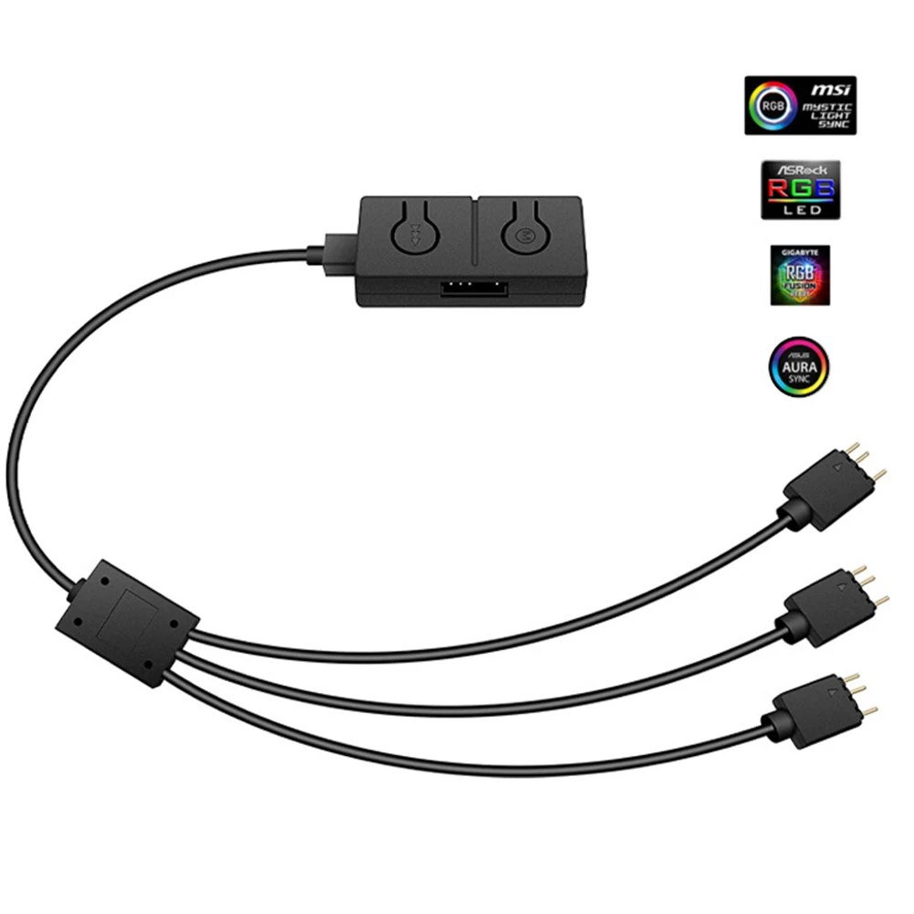 Convertidor-RGB-de-5V-3-pines-ARGB-a-12V-4-pines-Hub-de-transferencia ...