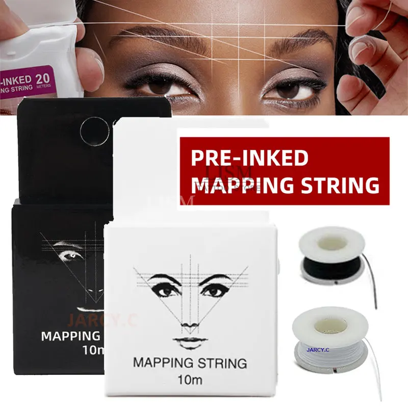 Mapowanie pre-ink string Microblading eyebow makijaż farbowanie wkładki ...