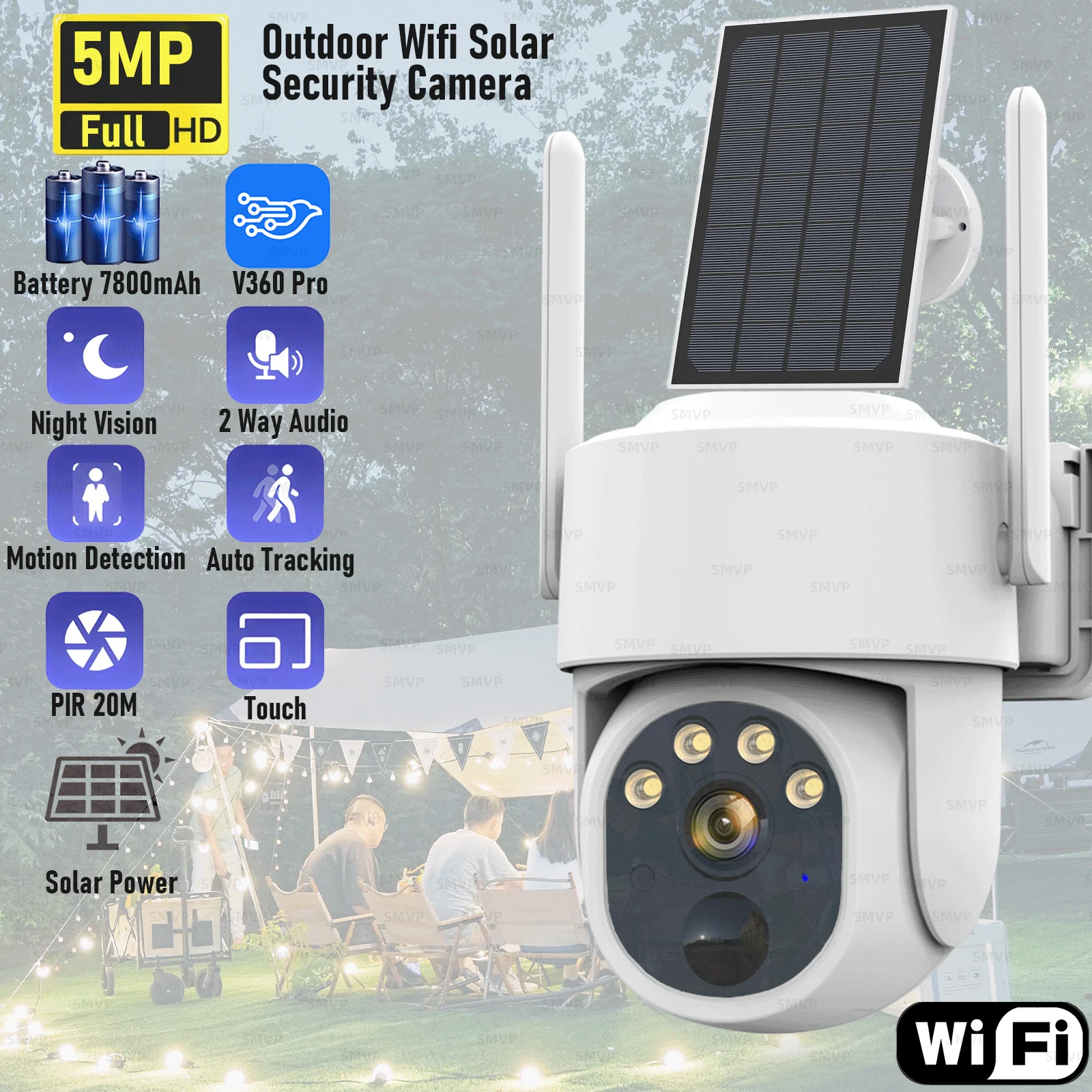 5MP-Camera-Wifi-Outdoor-2K-Surveillance-Security-Camera-Solar-Panel ...