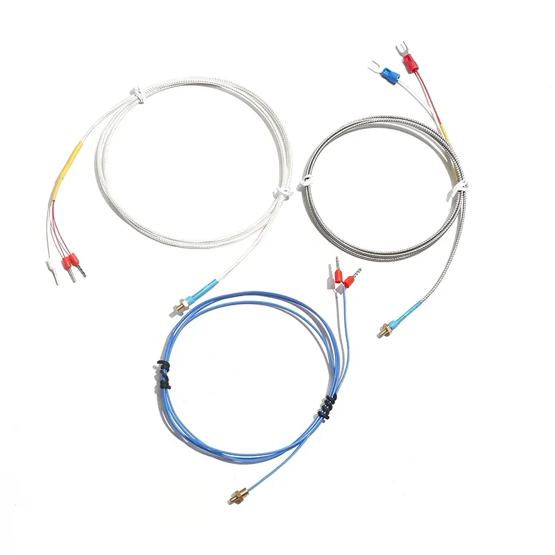 1PC K/PT100 Type M3 M4 Copper Screw Thermocouple 3D Printer Temperature ...