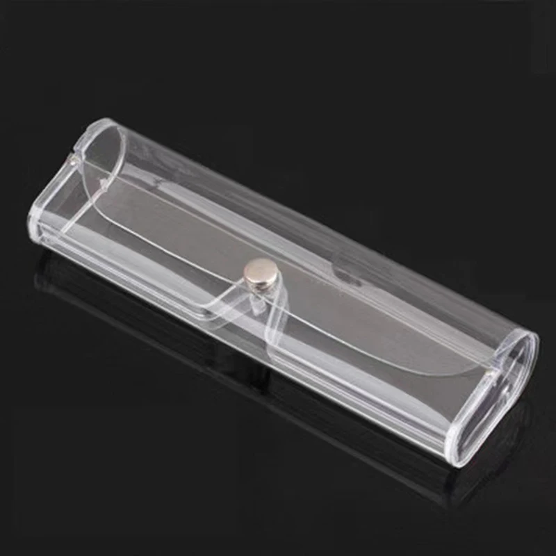 1/5pcs Ultralight Portable Reading Glasses Cases Transparent Button ...