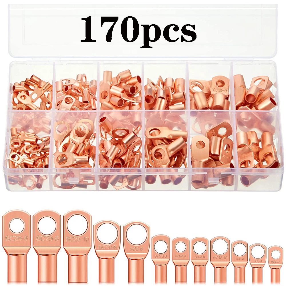 170pcs-copper-battery-cable-end-12-sizes-battery-wire-lug-hole-tubular ...