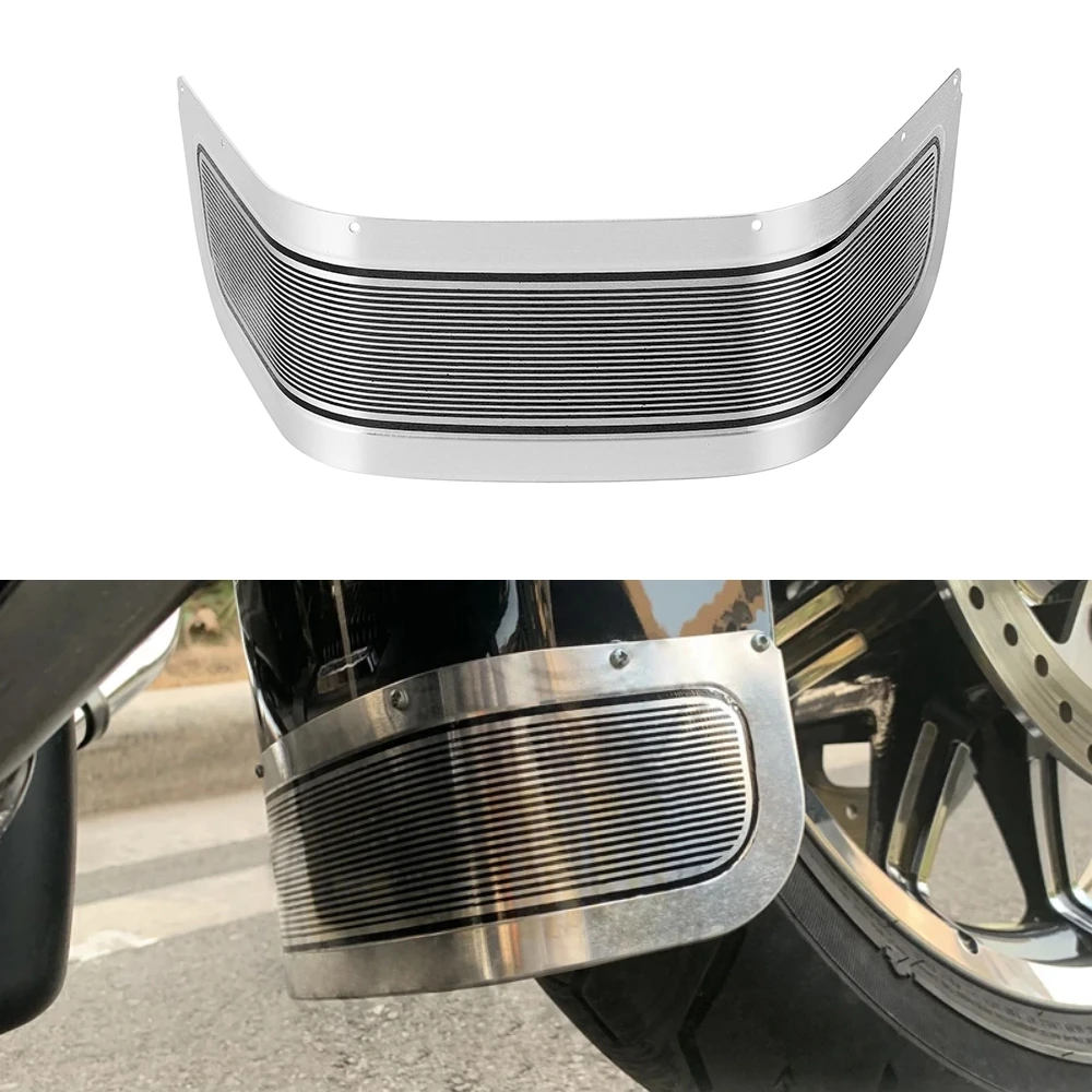 Motorcycle-Front-Fender-Trim-Skirt-Protector-Cover-For-Harley-Touring ...