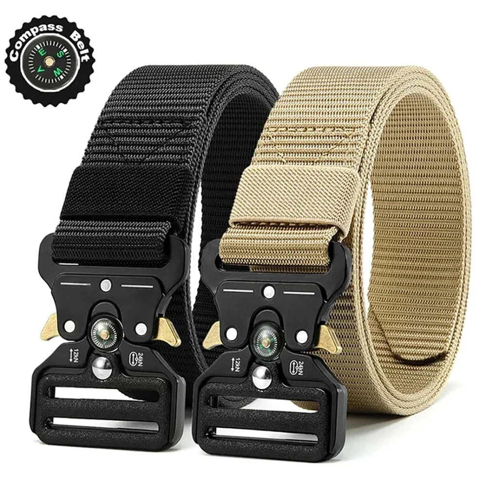 Men-s-Belt-Army-Outdoor-Hunting-Compass-Tactical-Multi-Function-Combat ...