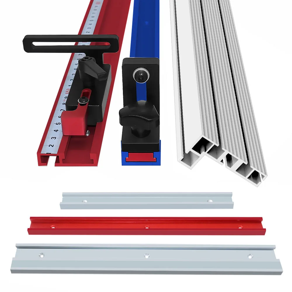 Woodworking-Table-Saw-Fence-and-T-Tracks-Aluminum-Miter-Track-T-Slot-T ...