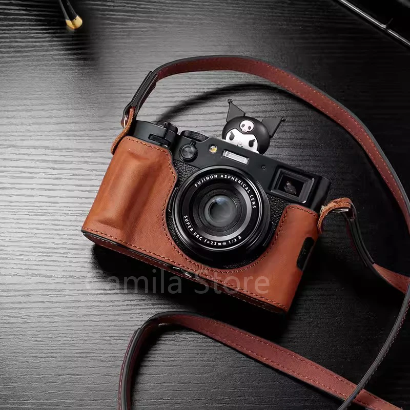 NEW-handwork-Camera-Genuine-leather-cowhide-Bag-Body-BOX-Case-For ...