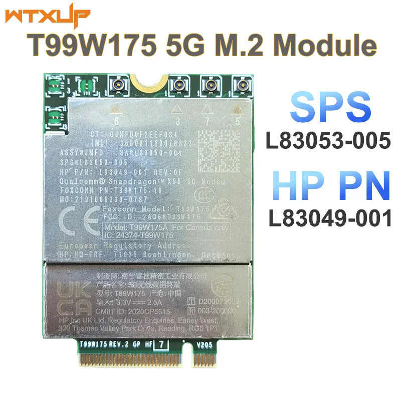 Used Foxconn T99W175 snapdragon X55 4G 5G bands Module Card sps L83053 ...
