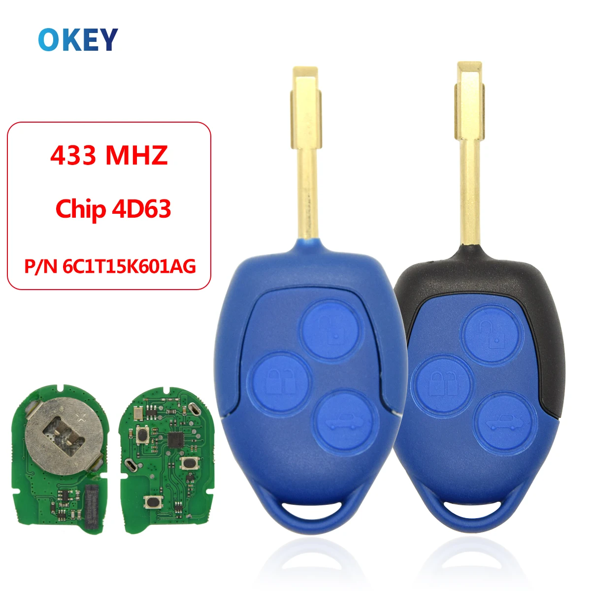 Ok Remote Car Key For Ford Transit WM VM 2006-2014 Car Key P/N ...