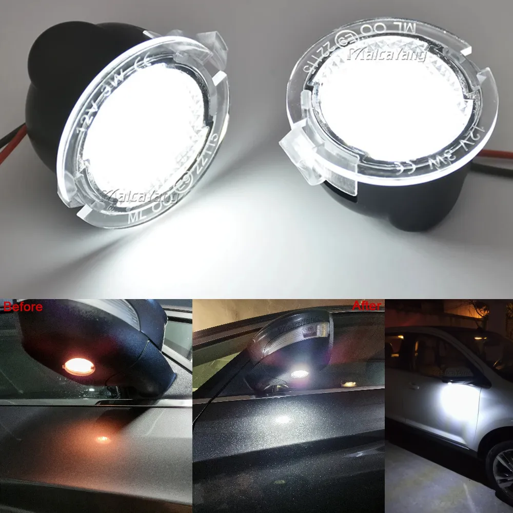 2x LED Under Side Mirror Puddle Light Module Lamp For Ford Mondeo MK5 ...