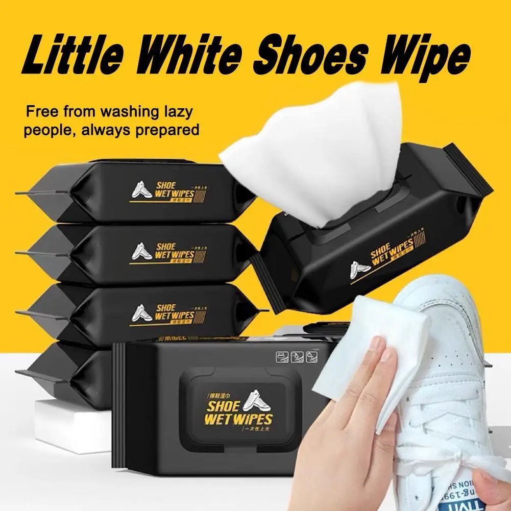 12-30-80PCS-Disposable-Shoe-Cleaning-Wipes-Disposable-Travel-Portable ...