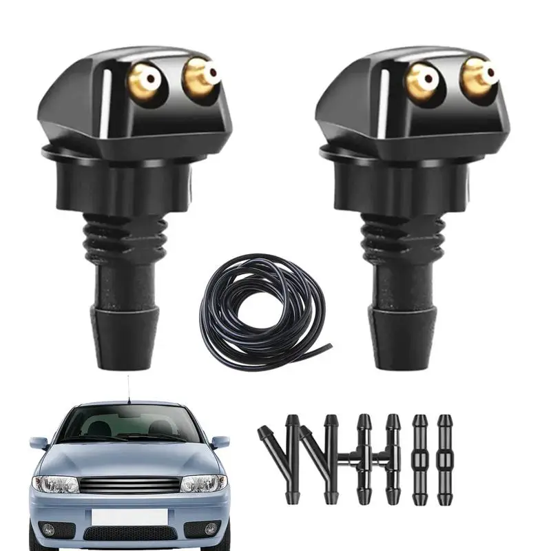 Car-Front-Windshield-Wiper-Washer-Spray-Nozzle-Dual-Holes-Sprayer-Kits ...