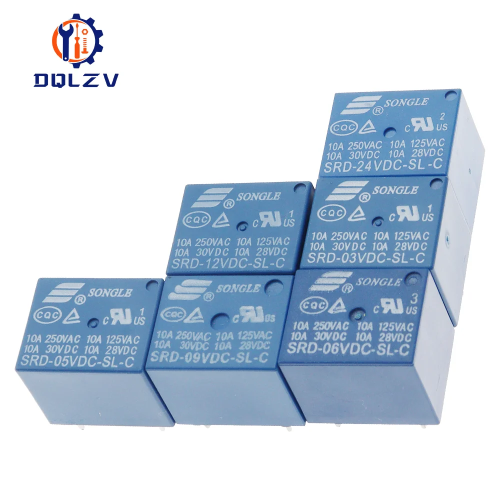 Relay SRD-05VDC-SL-C SRD-24VDC-SL-C SRD-12VDC-SL-C SRD-12VDC-SL-A 3V 5V ...
