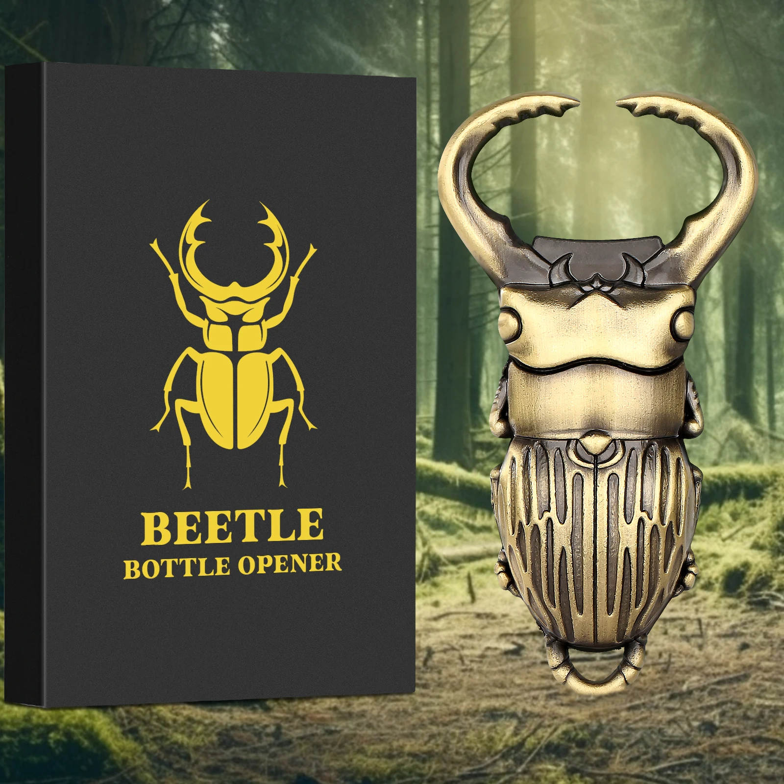 LKKCHER-Insect-Beetle-Beer-Design-Bottle-Opener-Beer-Gift-Set-Box-for ...