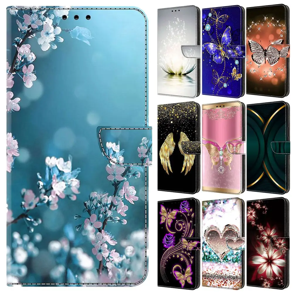 Leather Flip Case for Funda Xiaomi Redmi Note 12 11 11S 10 10S 9 9S 8 ...
