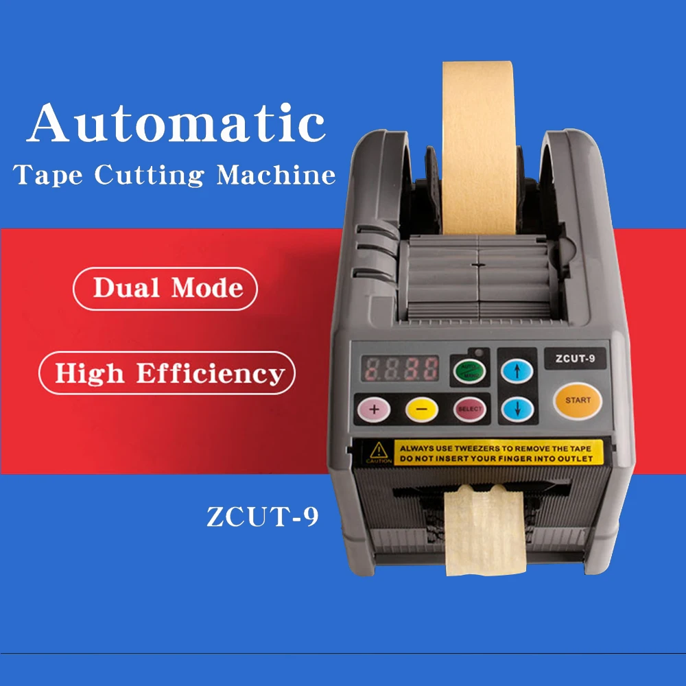 ZCUT-9-Automatic-Tape-Machine-Paper-Cutter-Tape-Width-6-60mm-Dispenser ...