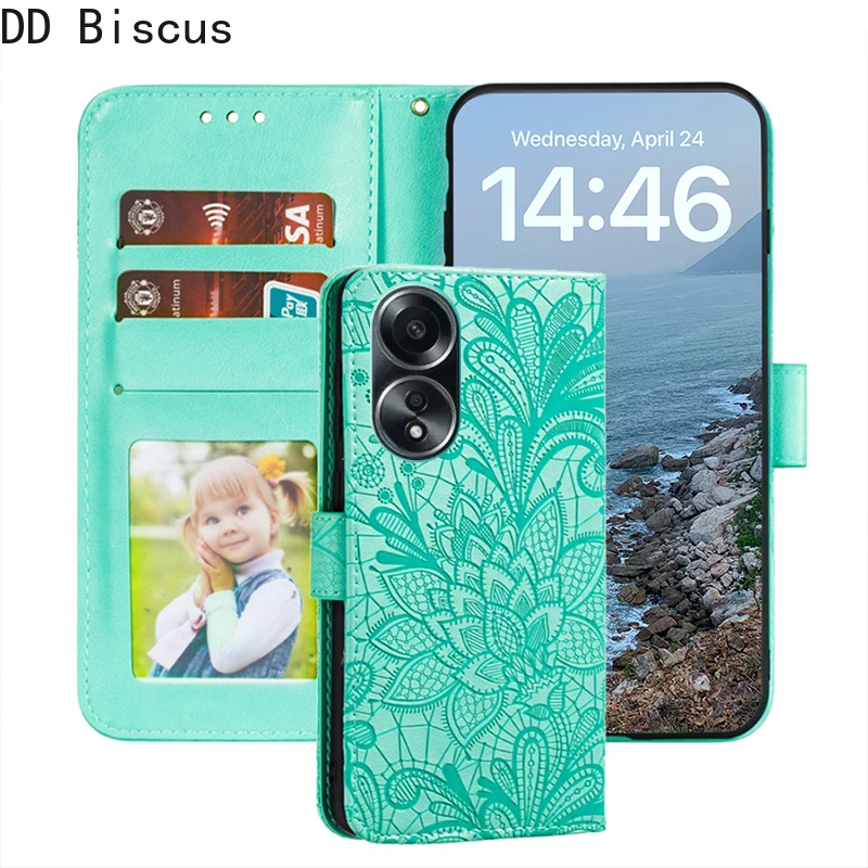 Book Case for OPPO A60 A58 A38 A18 A57 A96 A76 A16 A17 A77 A79 A98 5G ...