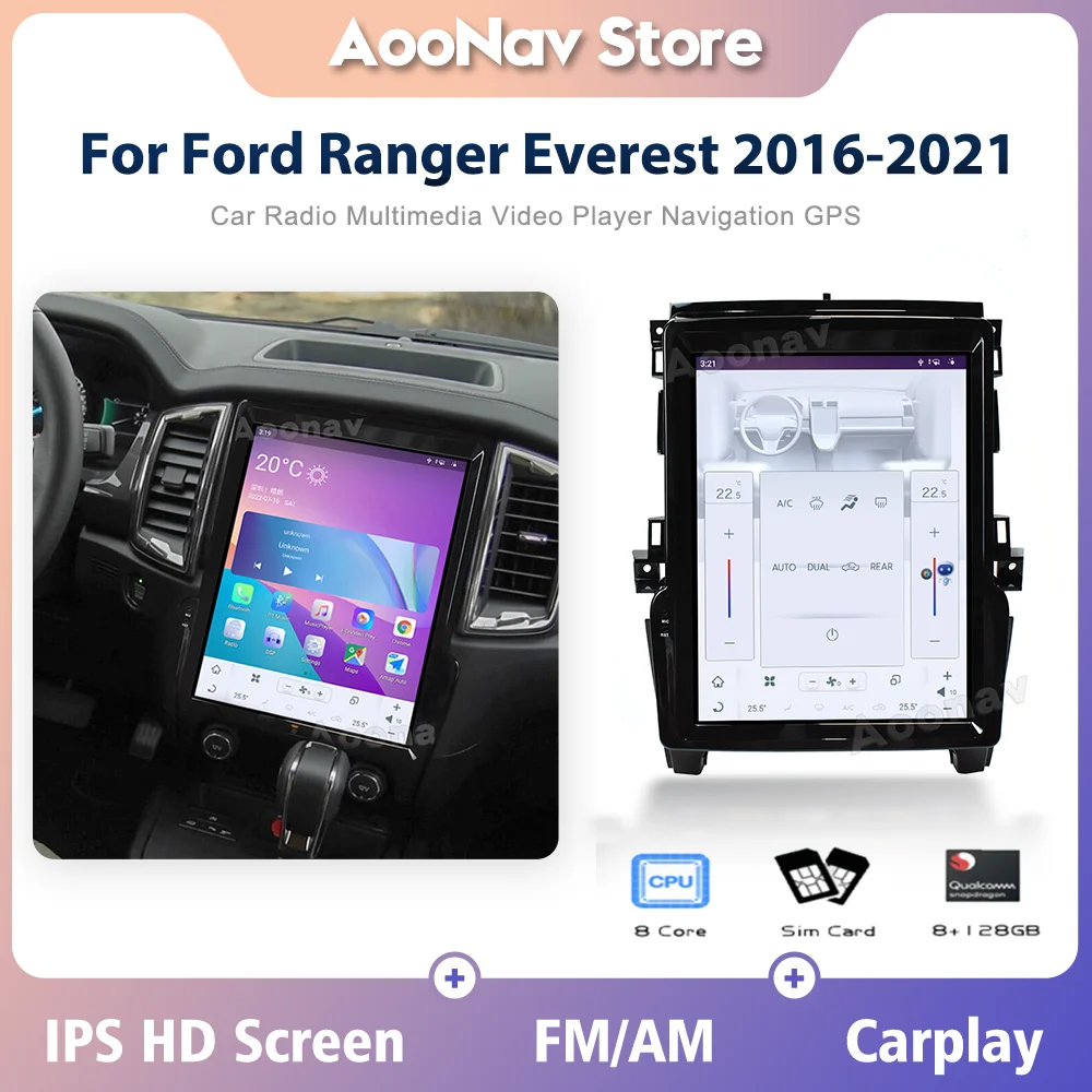 Rádio estéreo do carro para ford ranger everest 2016 2021 android 11 ...