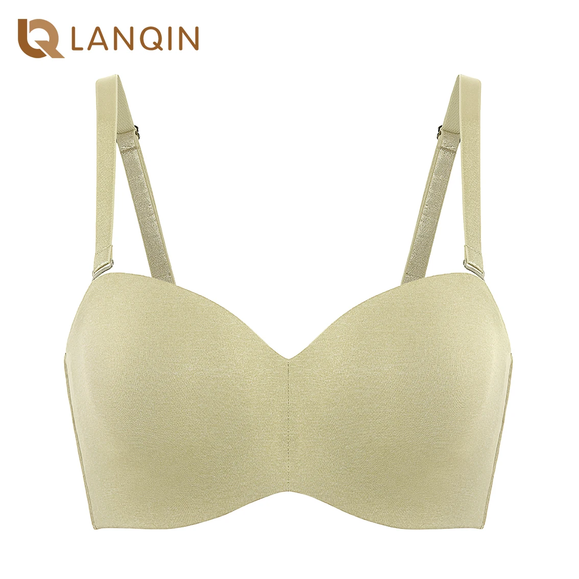Plus-Size-Strapless-Minimizer-Bra-Unlined-Underwire-Anti-slip-Silicone ...