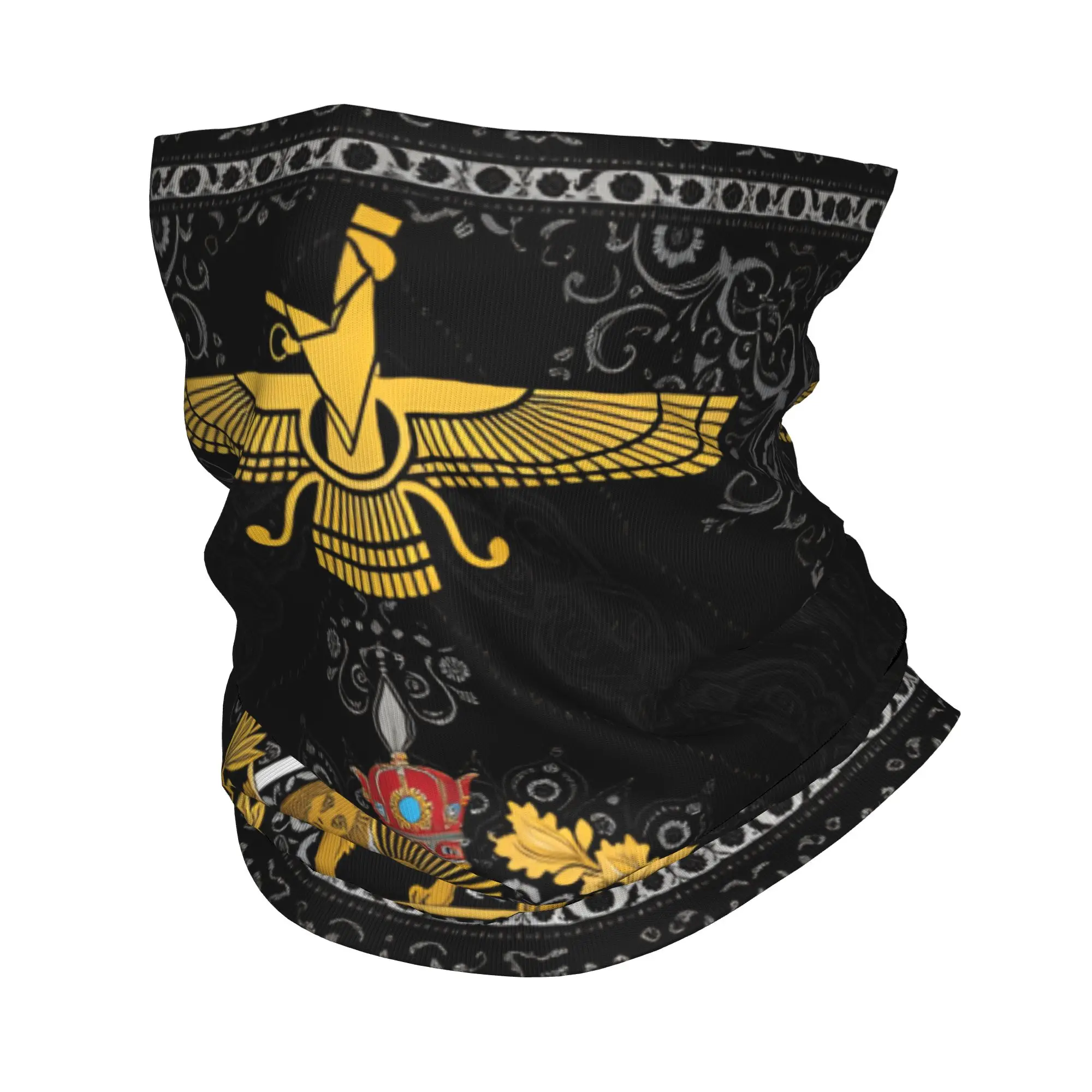 Flag of Lion Iran Bandana Fun Cycling Mask Riding Fishing UV Protection ...
