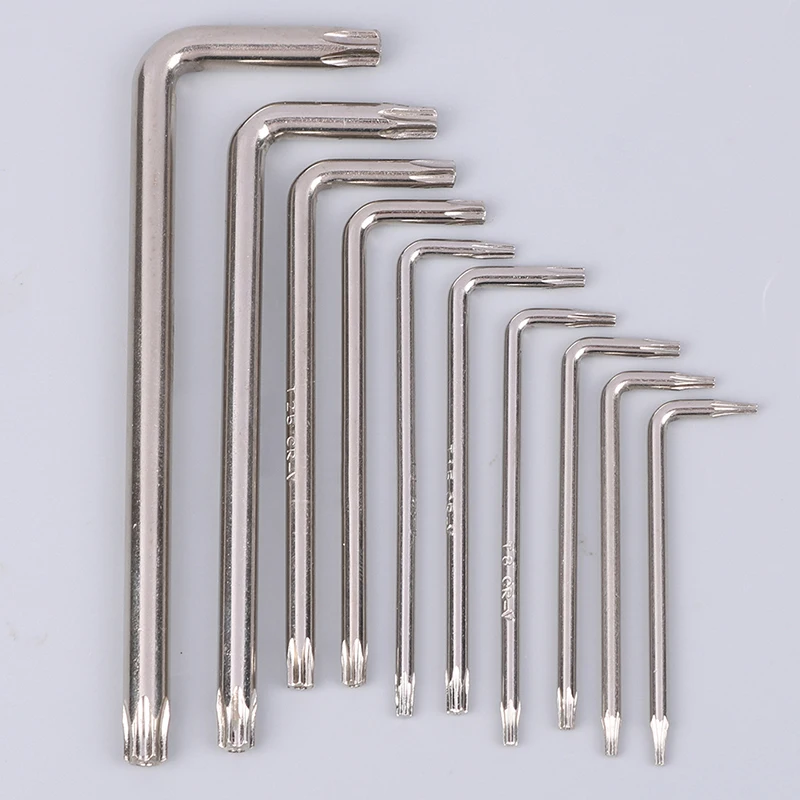 1PC Sliver T6 T7 T8 T9 T10 T15 T20 T25 T30 T40 Six Lobe Torx Head ...