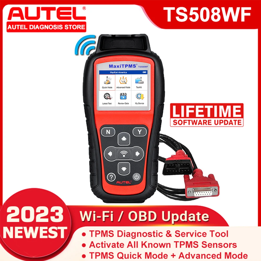 Autel Maxitpms TS508WF Tpms Code Reader 315 433Mhz Mx-Sensor Programmeur Tpms Diagnostic Service ...