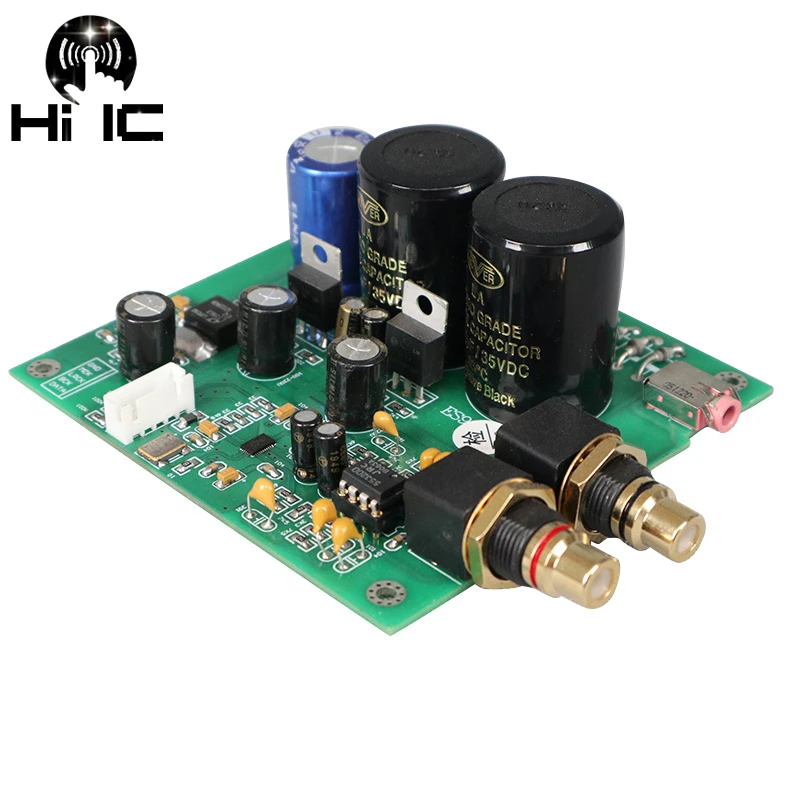 Es9038q2m Es9038 Q2m I2s Dsd Optical Coaxial Input Decoder Dac Headphone Output Hifi Audio ...