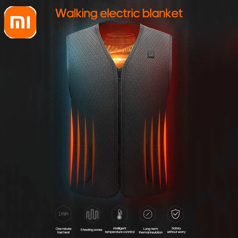 Xiaomi-Electric-Heated-Vest-Jacket-5-Areas-Smart-Heating-Cotton-USB ...