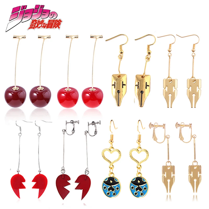 Anime-JoJo-Bizarre-Adventure-Drop-Earrings-Cosplay-Props-Kakyoin ...