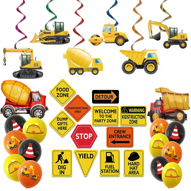Construction Zone Party Signs