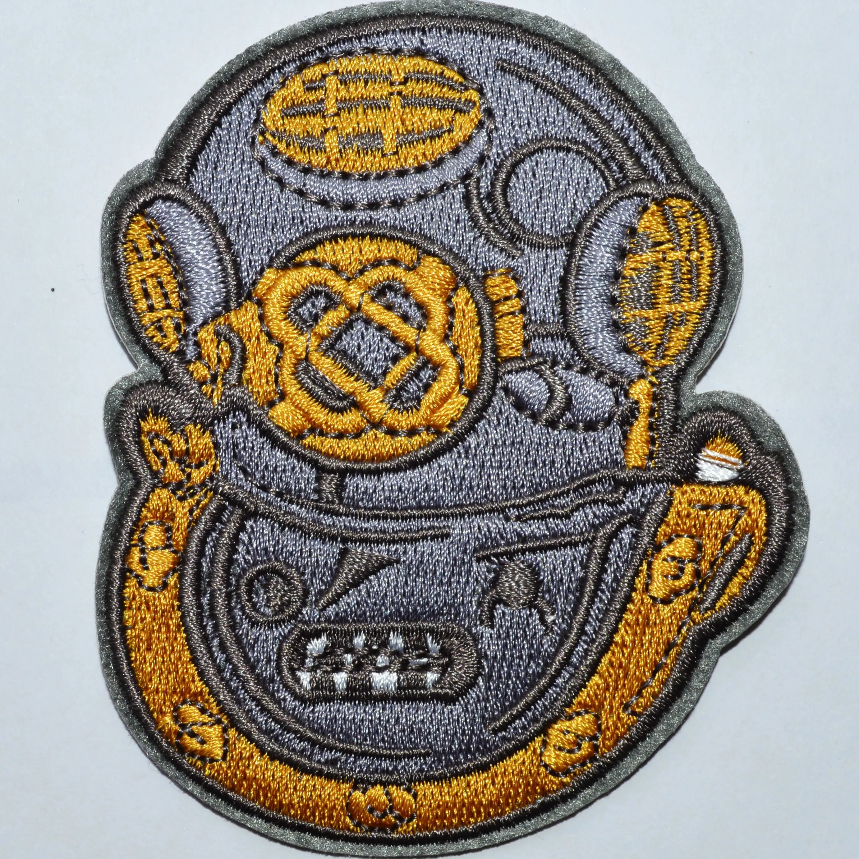 Scuba Diving Mark V Navy Helmet Patch Embroidered New Iron-on Mk-5 ...