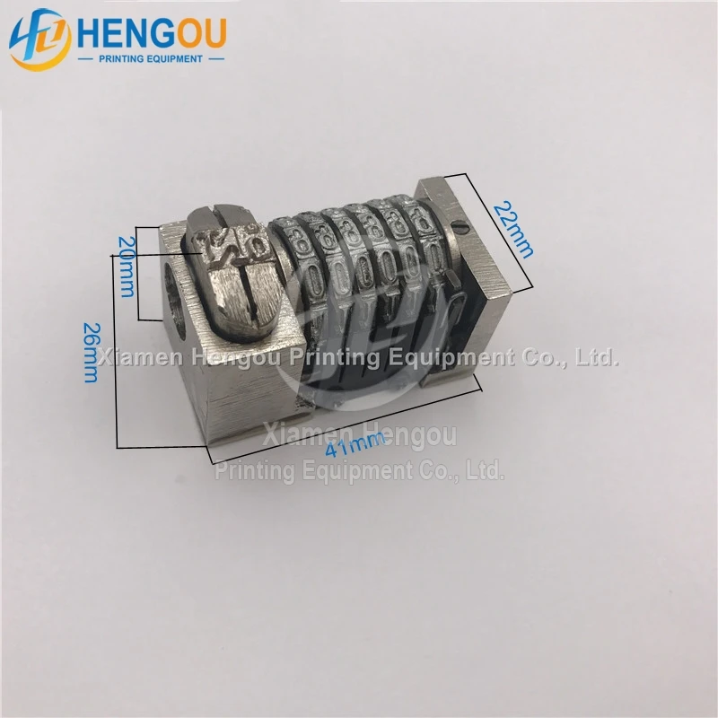 레터링 넘버링 머신 점프 모드 098765, 고품질 6 자리 넘버링 머신 역방향|machine|machine formachine ...