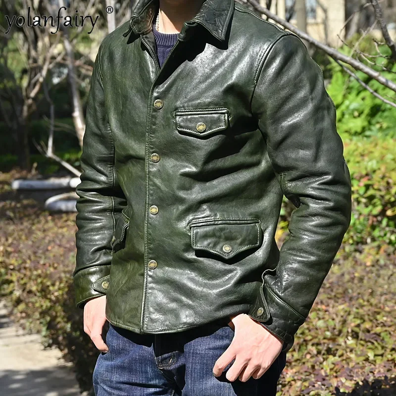 Real-Leather-Jacket-Men-s-Autumn-Japan-Vintage-Horsehide-Coat-Old-and ...