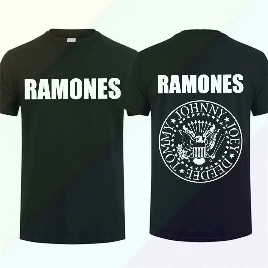 2024-fghfg-Frauen-fghfg-Ramone-Siegel-Grafik-Frauen-T-Shirt-Punk-Rock ...