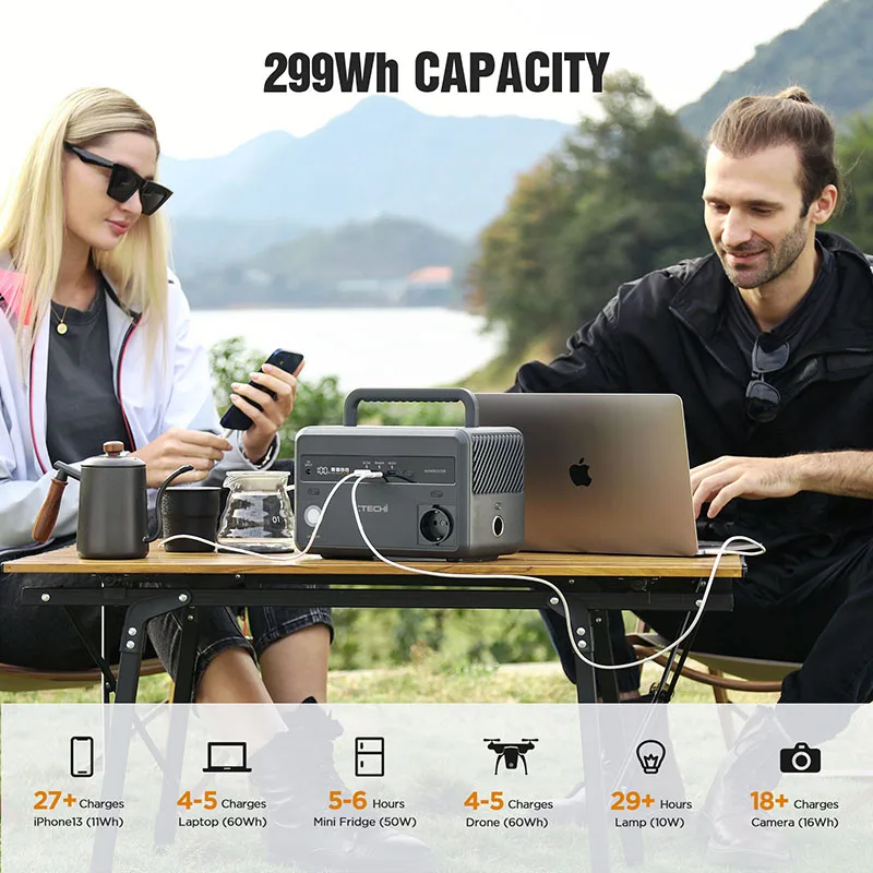 Portable Power Station 300W - Power Generater - Charger - Camping Boutique