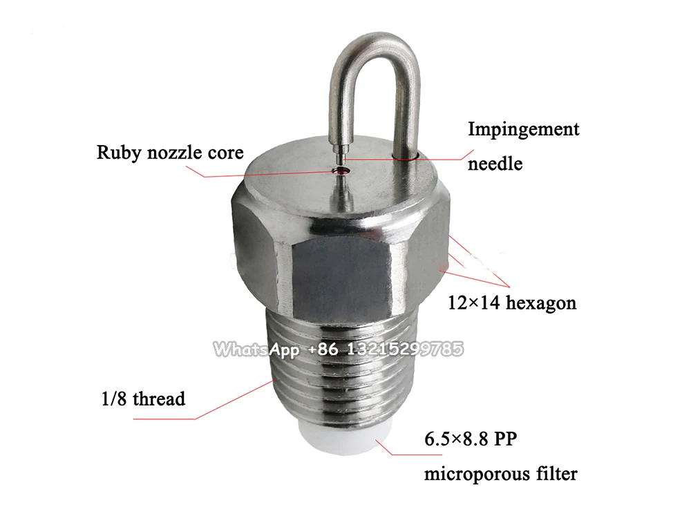 High-Pressure-Impact-Cooling-Fine-Mist-Fog-Ruby-Nozzles-Ruby-Orifice ...