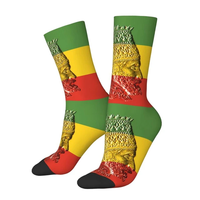 One Love Jamaican Rasta Reggae Socks Dress Socks for Men & Women Warm ...