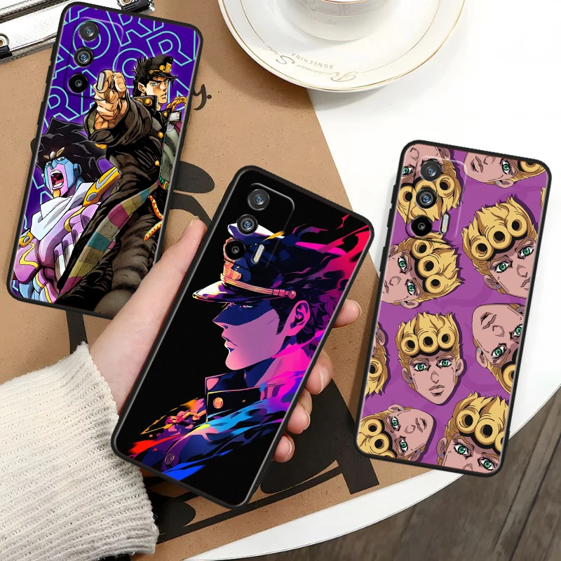 JOJO Bizarre Adventure Anime Black Silicone Phone Case for Realme 8 5G ...