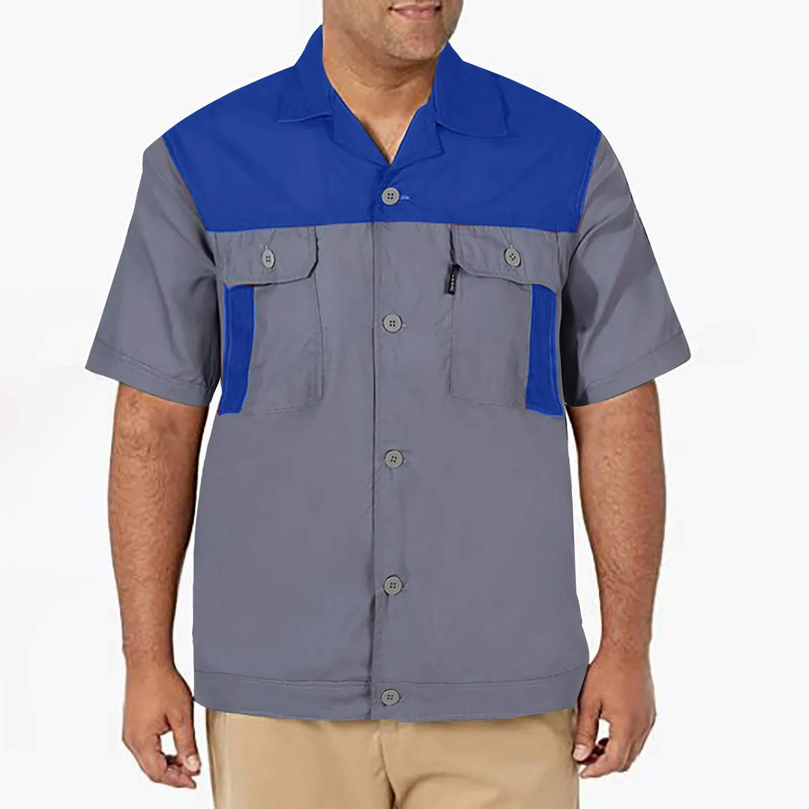 Men-S-Shirt-High-Visibility-Safetys-Shirt-Reflective-Construction-Work ...