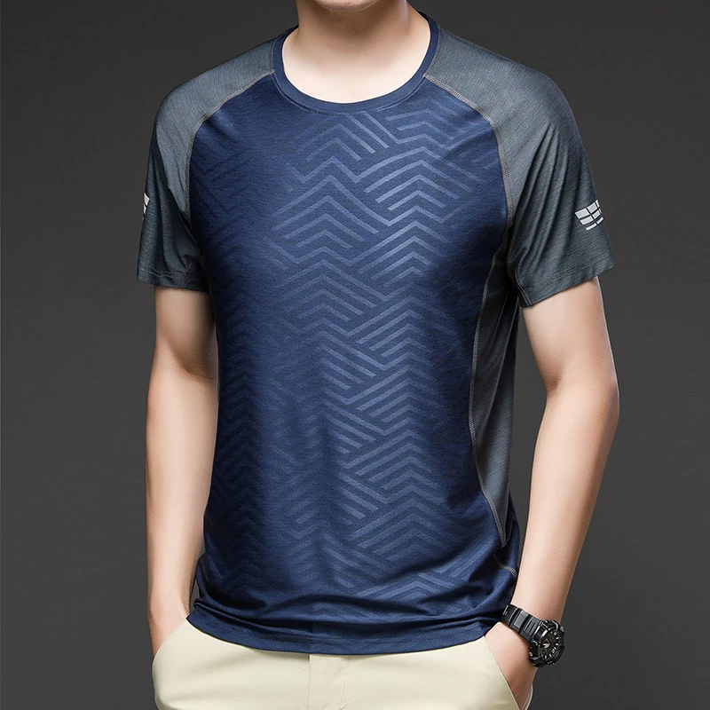 Quick Dry Sports T-shirts Gym Men Running Short Sleeve Summer Casual ...