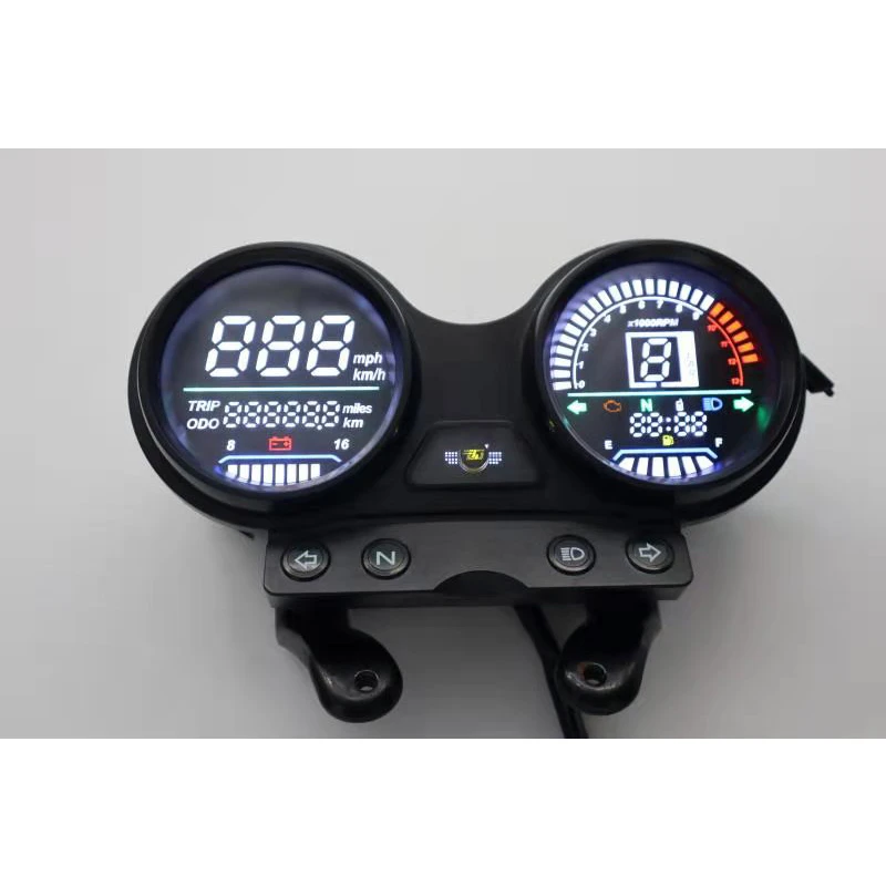 2023 Motorcycle Speedometer Odometer ybr125 LED Digital RPM USB Phone ...