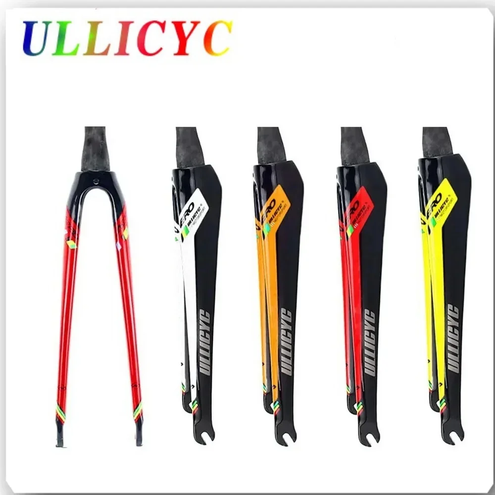 Ullicyc 700x25C JAVA Gloss QR Road Carbon Fiber Bike Fork, Bicycle ...