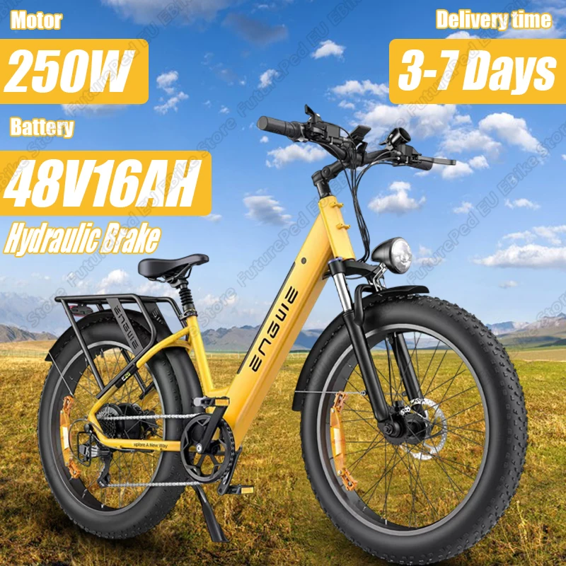 ENGWE-E26-Electric-Bicycle-250W-Motor-48V16AH-Battery-Hydraulic-Brake ...