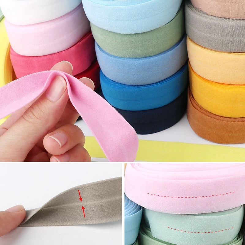 10M Color Edging Elastic Band High Elasticity Double Fold Rubber Band ...