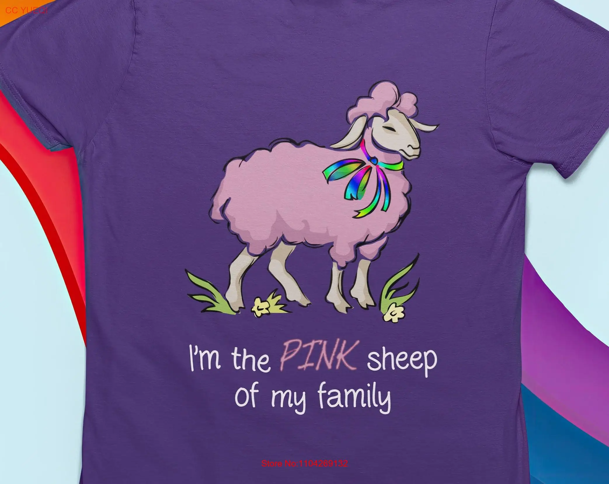 Футболка Fabulous Pink Sheep LGBTQ Pride Rainbow Ally Support Love Is ...