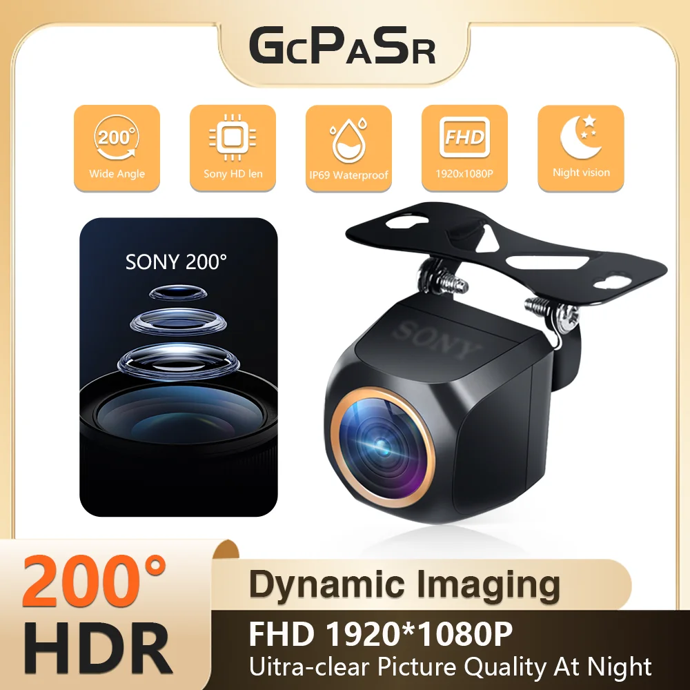 For-AHD-1920x1080P-Car-Rear-View-Camera-200-Fisheye-Golden-Lens-Full ...