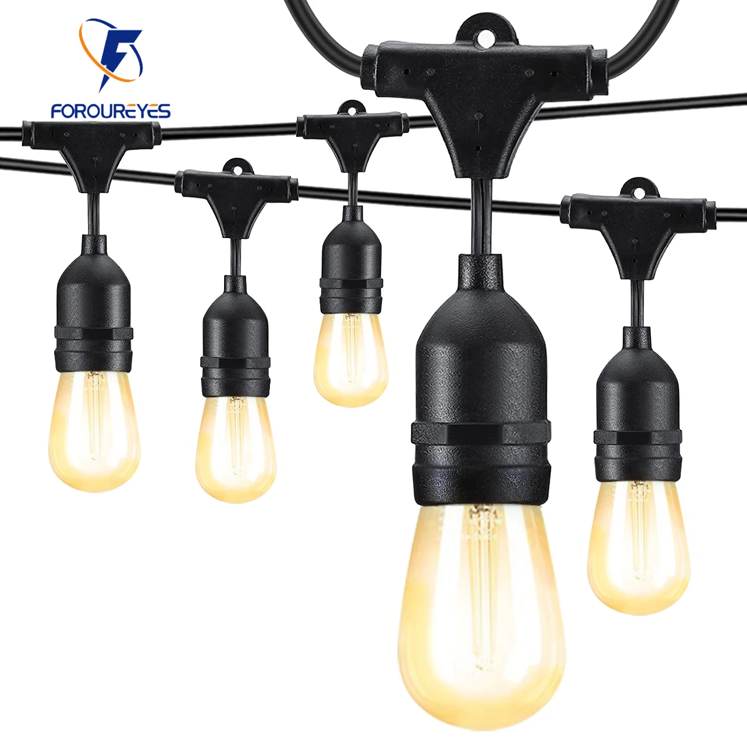 15m 30m Party Lights Outdoor Waterproof S14 E27 2w Warm White Led ...