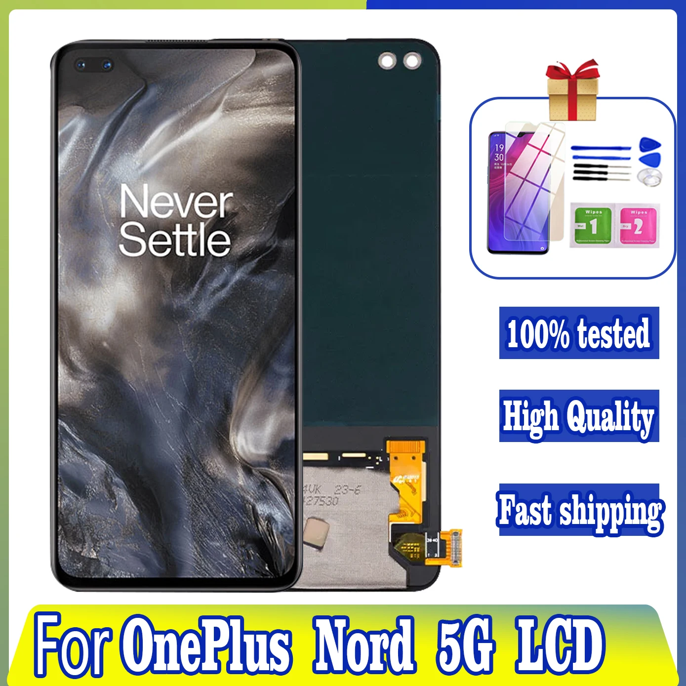 100% Tested Original Lcd For OnePlus Nord 5G Display AC2001 AC2003 LCD ...